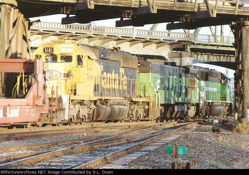 ATSF 5181-BN 4035-3134 @ Delta Yard